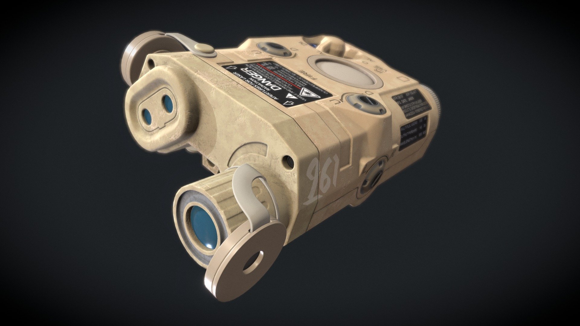AN/PEQ-15 - 3D model by Gradual Wave (@GradualWave) [a8ab0bb] - Sketchfab