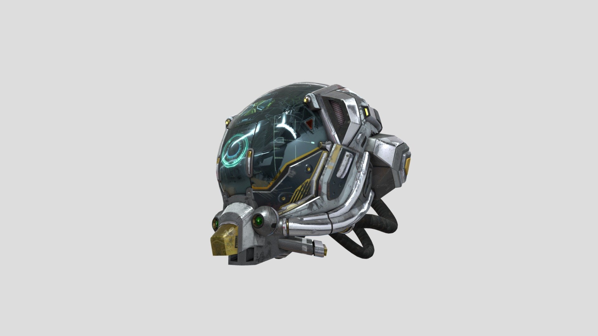 Damaged_Helmet - 3D model by ramg007 [a8ab77f] - Sketchfab