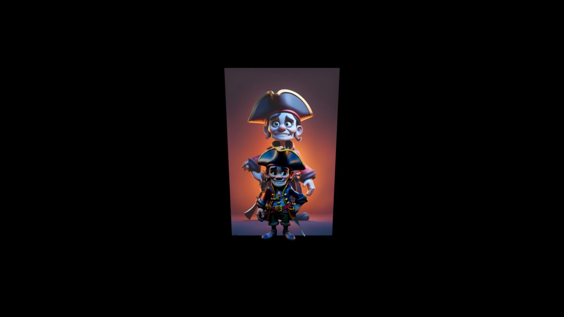 3D Cartoon Pirates A 3D cartoon pirate sta - Download Free 3D model by ...