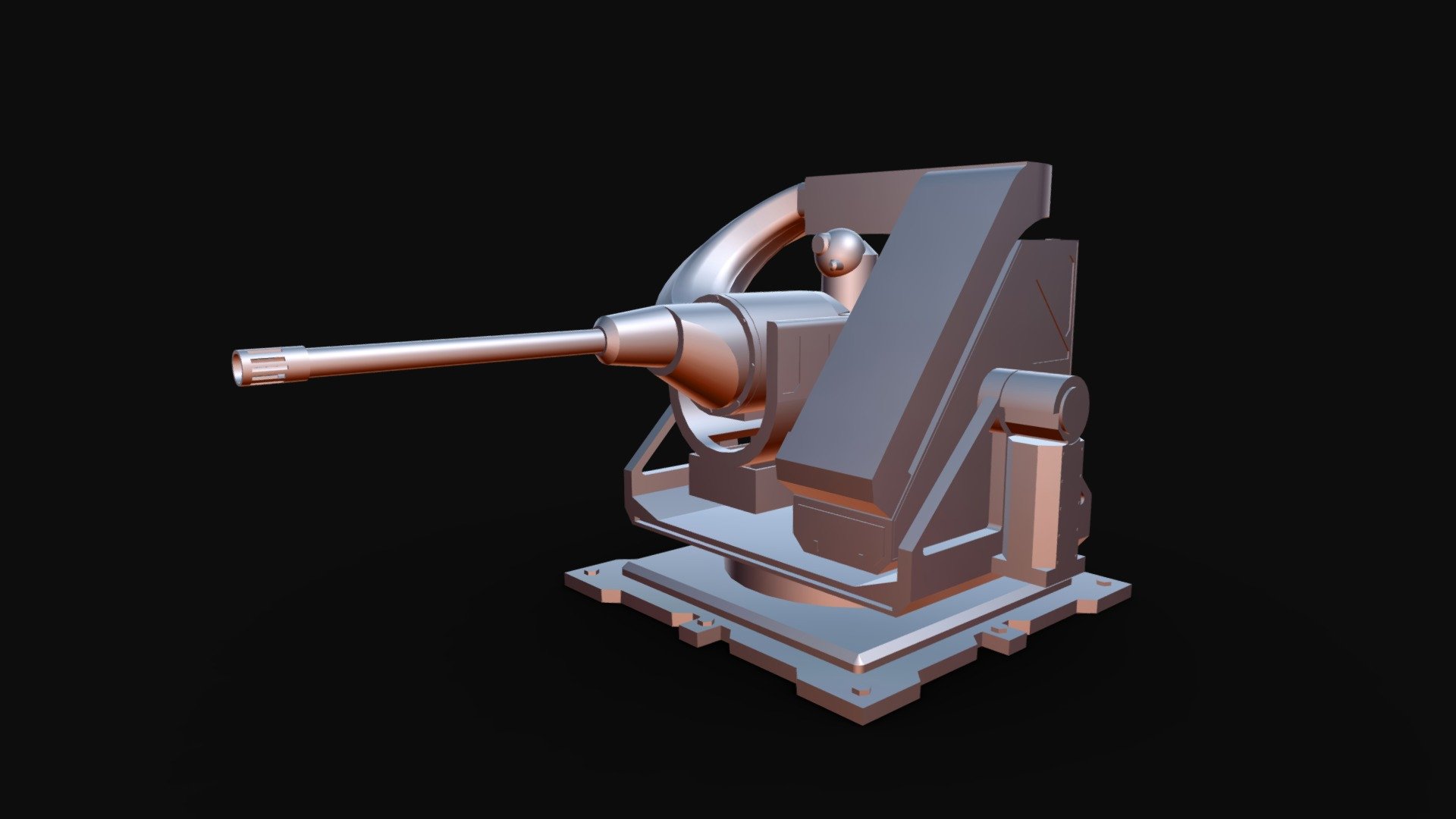Small Cannon - Sci Fi Cannon - Download Free 3D model by lm9241221 ...