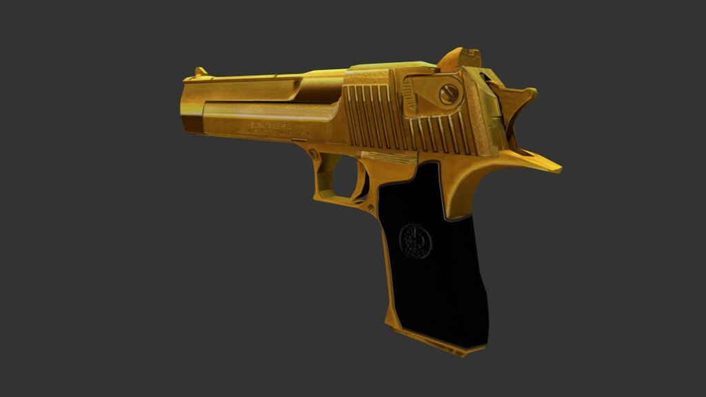 Desert Eagle Gold - 3D model by Thuc Hoang (@intheend12) [a8b2567 ...
