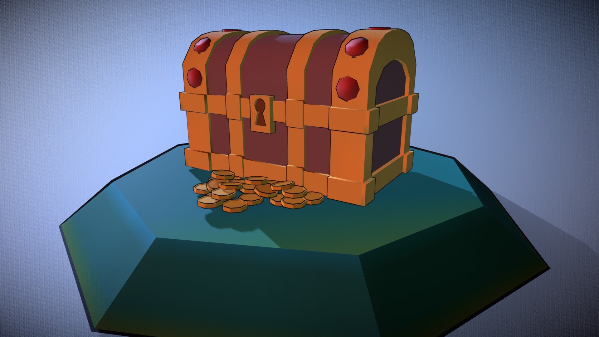 Cofre - Coffree Cartoon - 3D model by IsraLuque [a8b2f74] - Sketchfab