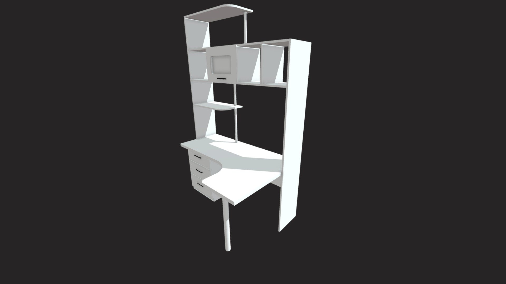 Computer table(without textures) - 3D model by THE_SIMEN [a8b31cd ...