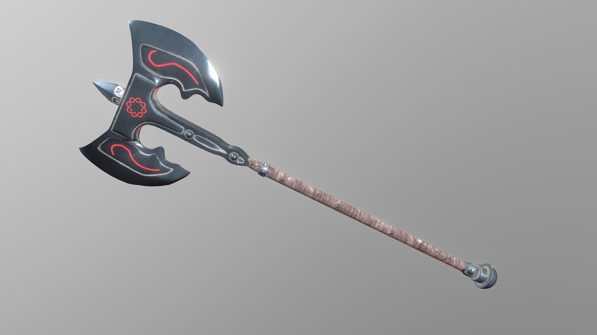 Double Axe - 3D model by xavierseyfried [a8b3736] - Sketchfab