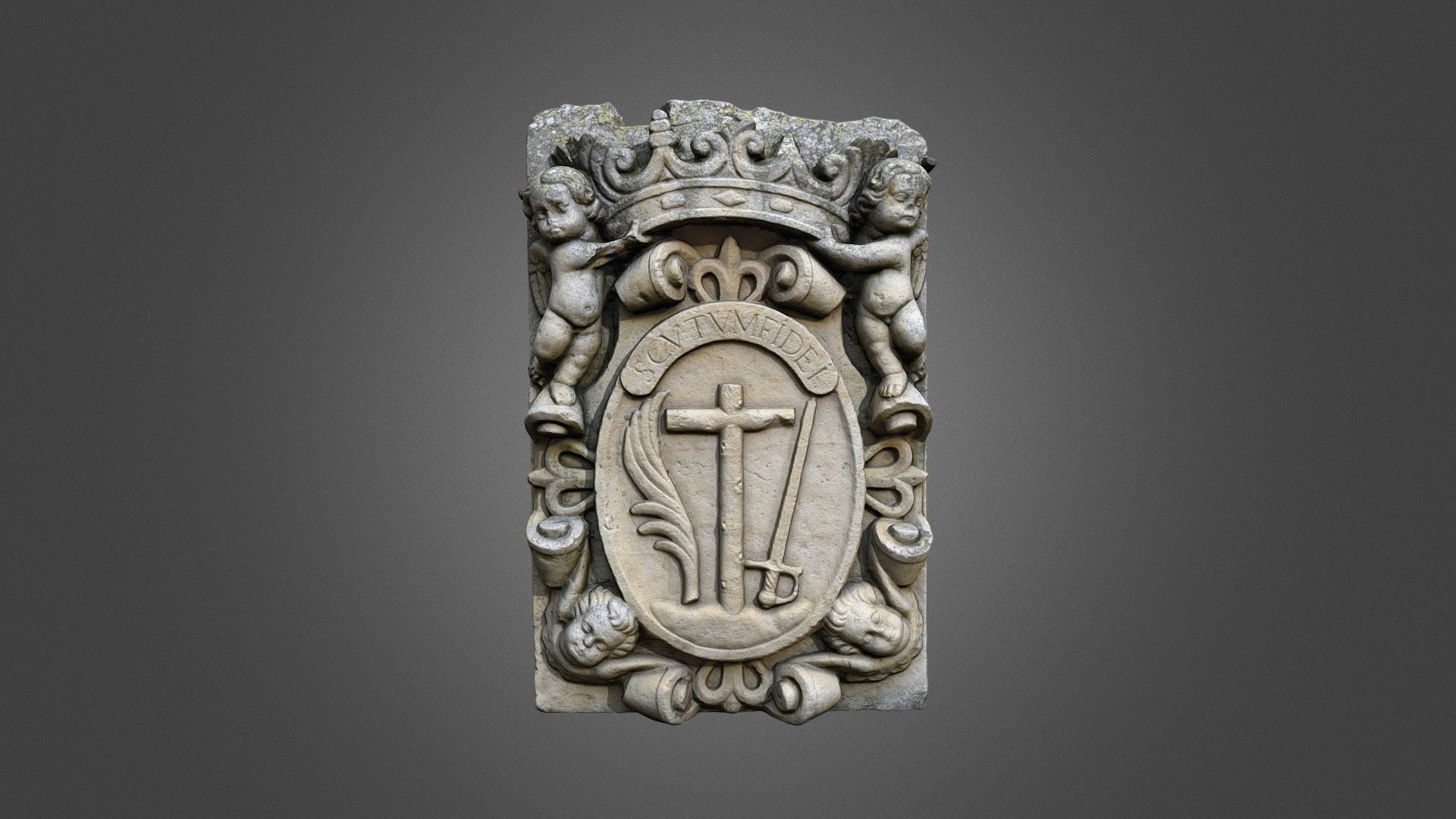 Escudo de la Inquisición, Castillo de Ampudia - 3D model by Héctor ...