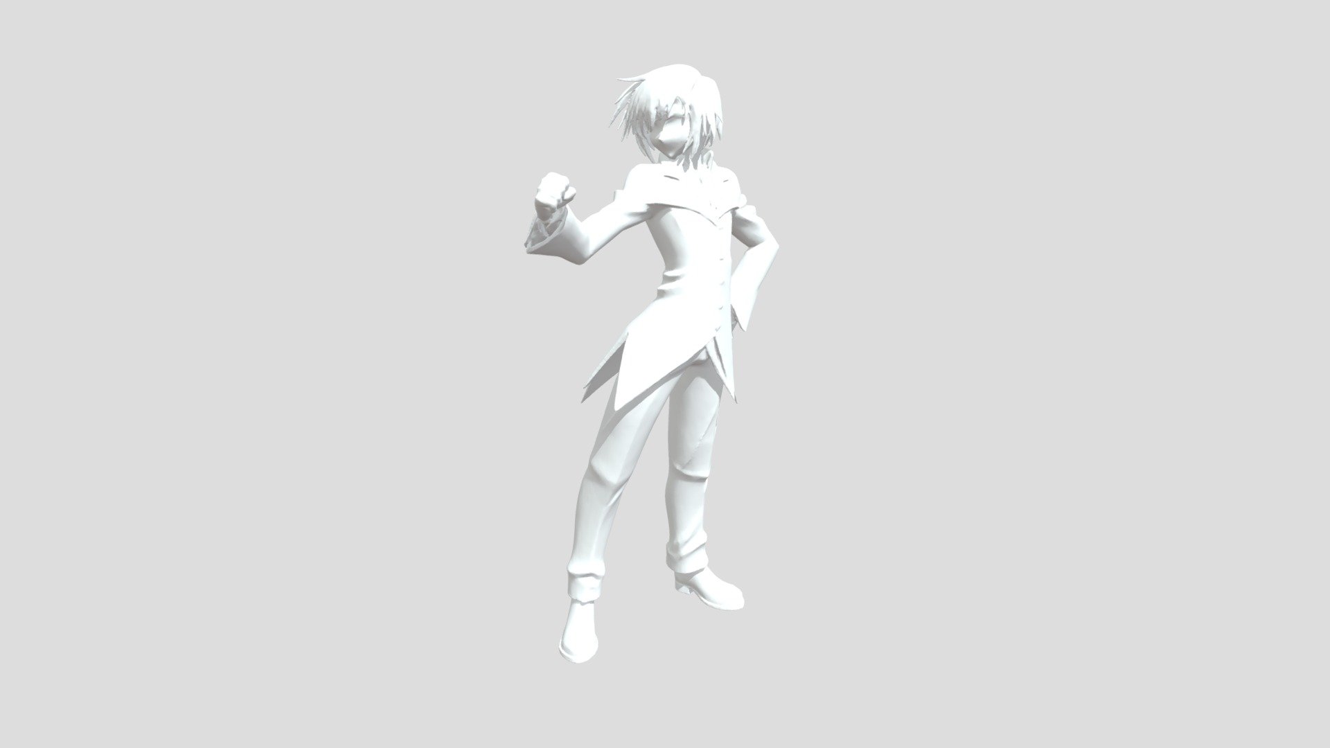 Anime Style Victory Pose - 3D model by arnasas [a8b6081] - Sketchfab