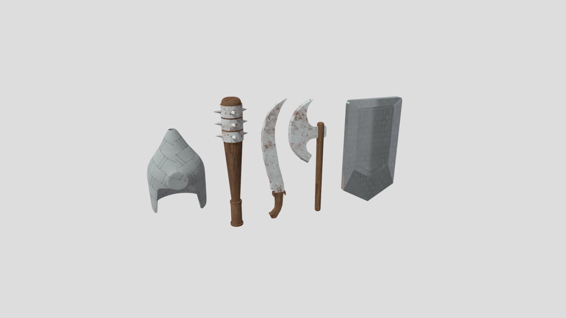 Medieval Lowpoly Weapons 1 - Download Free 3D model by Salman1941 ...