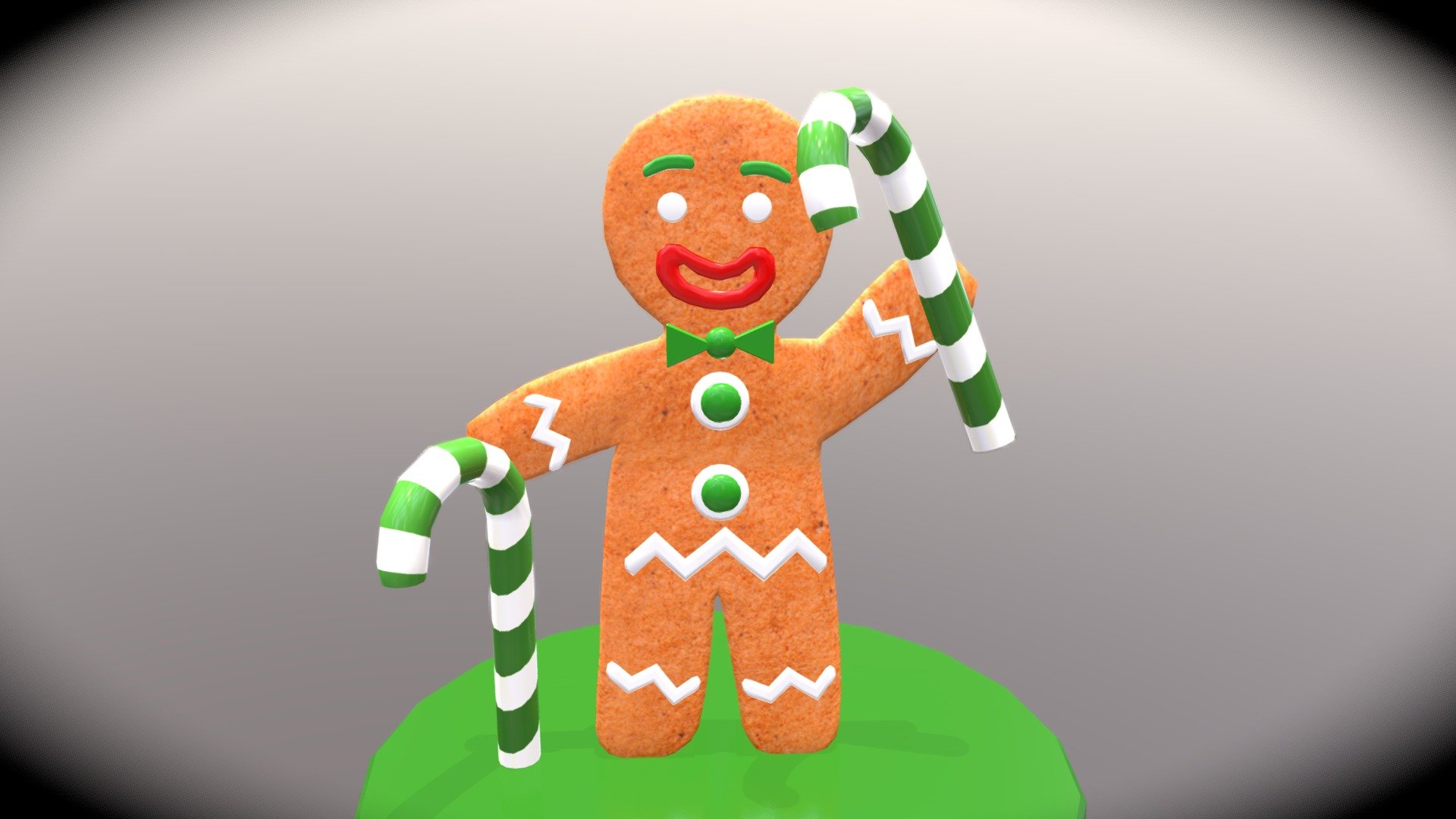 Christmas Gingerbread Man - Buy Royalty Free 3D model by Ainaritxu14 ...