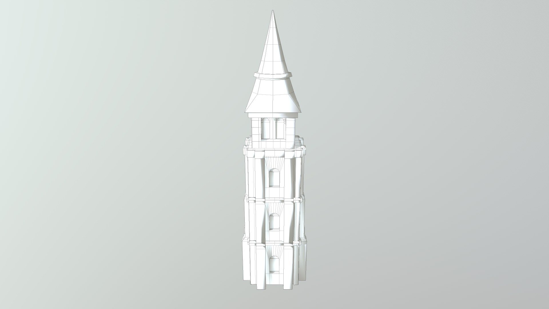 Churchtower - 3D model by SPlTE [a8bacae] - Sketchfab