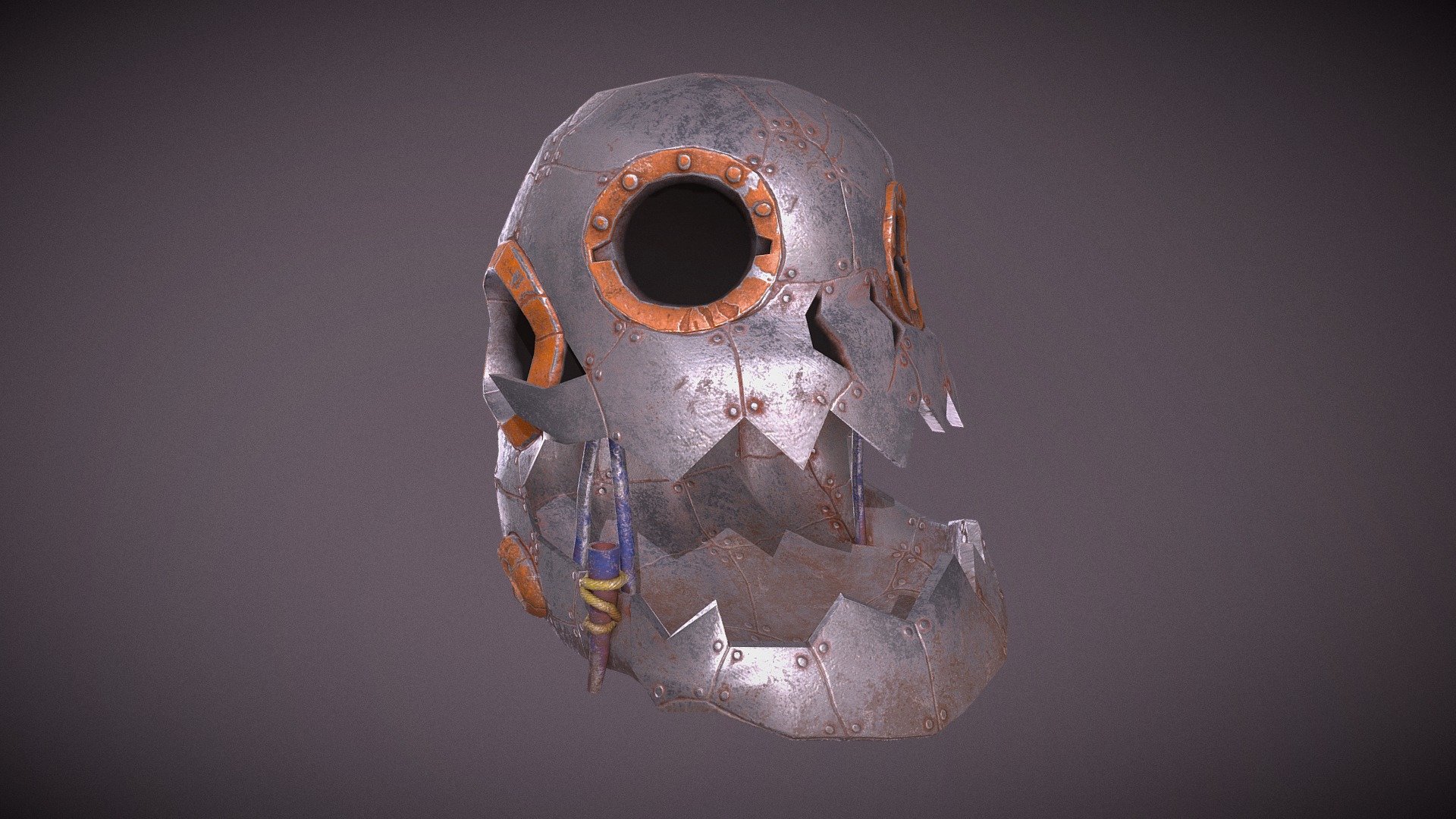 Metal Skull - 3D model by Jose Lopez (@zhibade) [a8c02f3] - Sketchfab