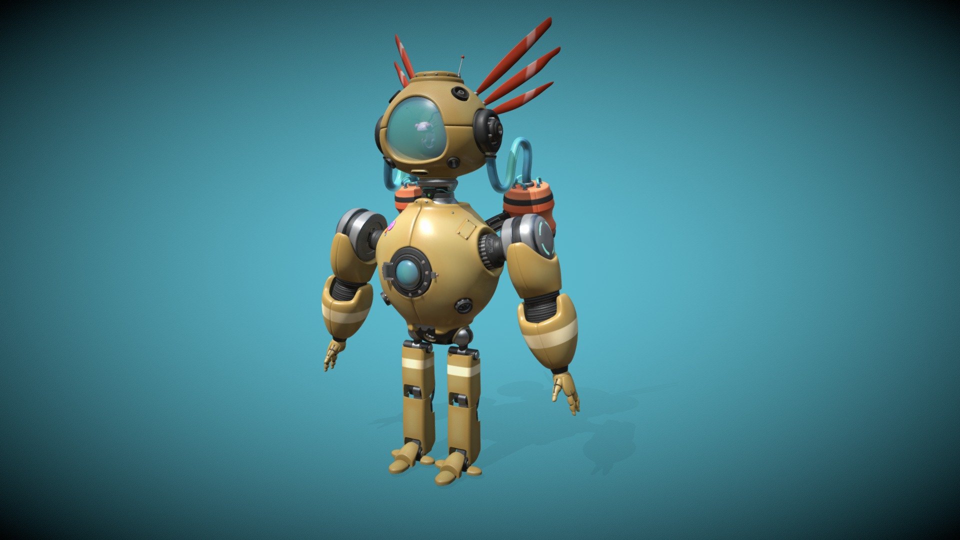 Axolotl Adventurer - 3D model by François Pellé (@Ulibrius) [a8c1379 ...