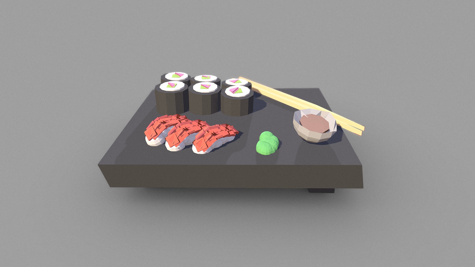 Sushi combo - Download Free 3D model by alban [a8c1ea7] - Sketchfab