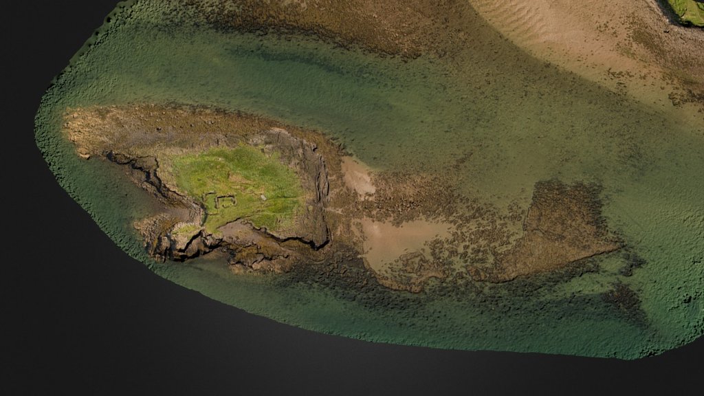 St Cuthbert's Island-text - 3D model by DigVentures [a8c2192] - Sketchfab