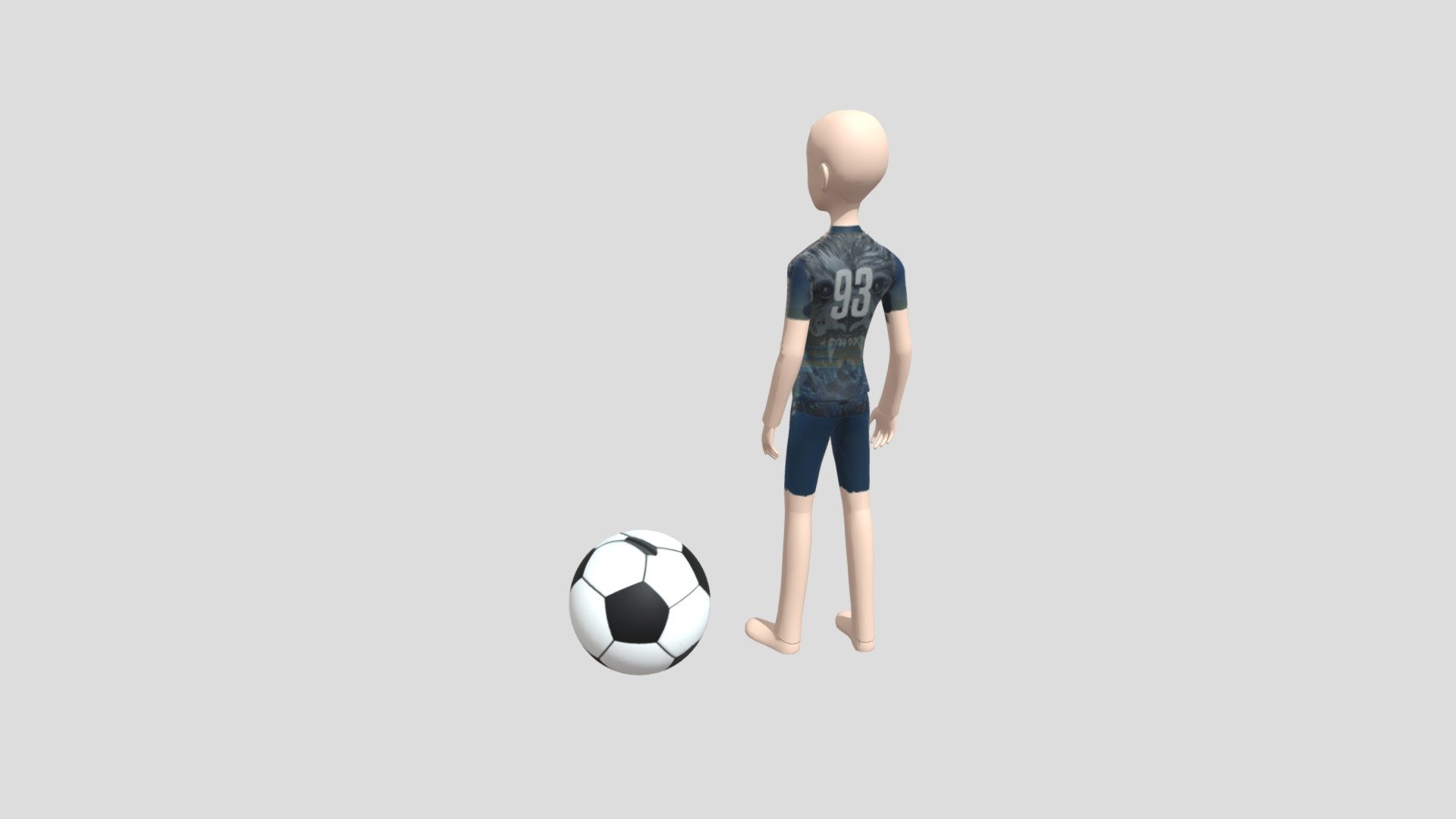 Pemain Bola - 3D model by khadijah09 [a8c2edb] - Sketchfab