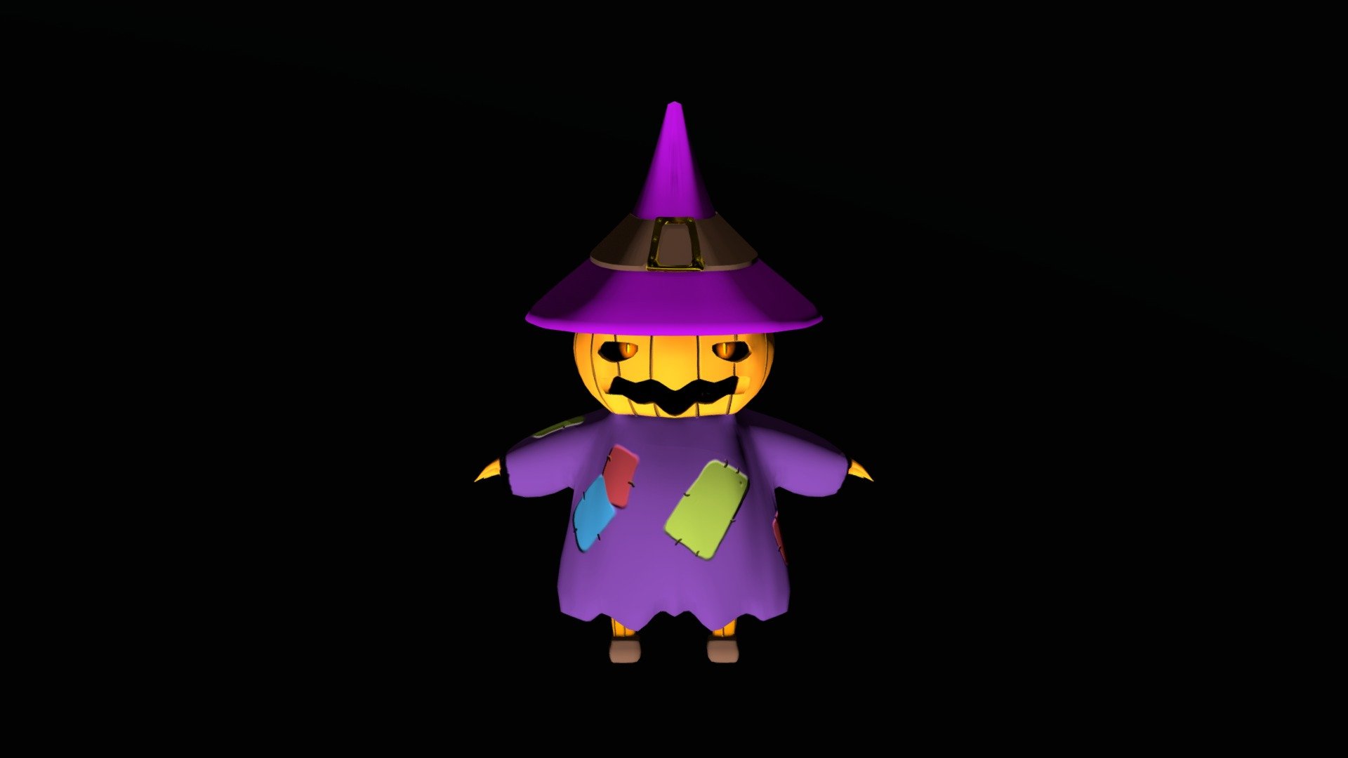 Pumpkin Wizard - Download Free 3D model by Pablo (@PabloCamacho ...