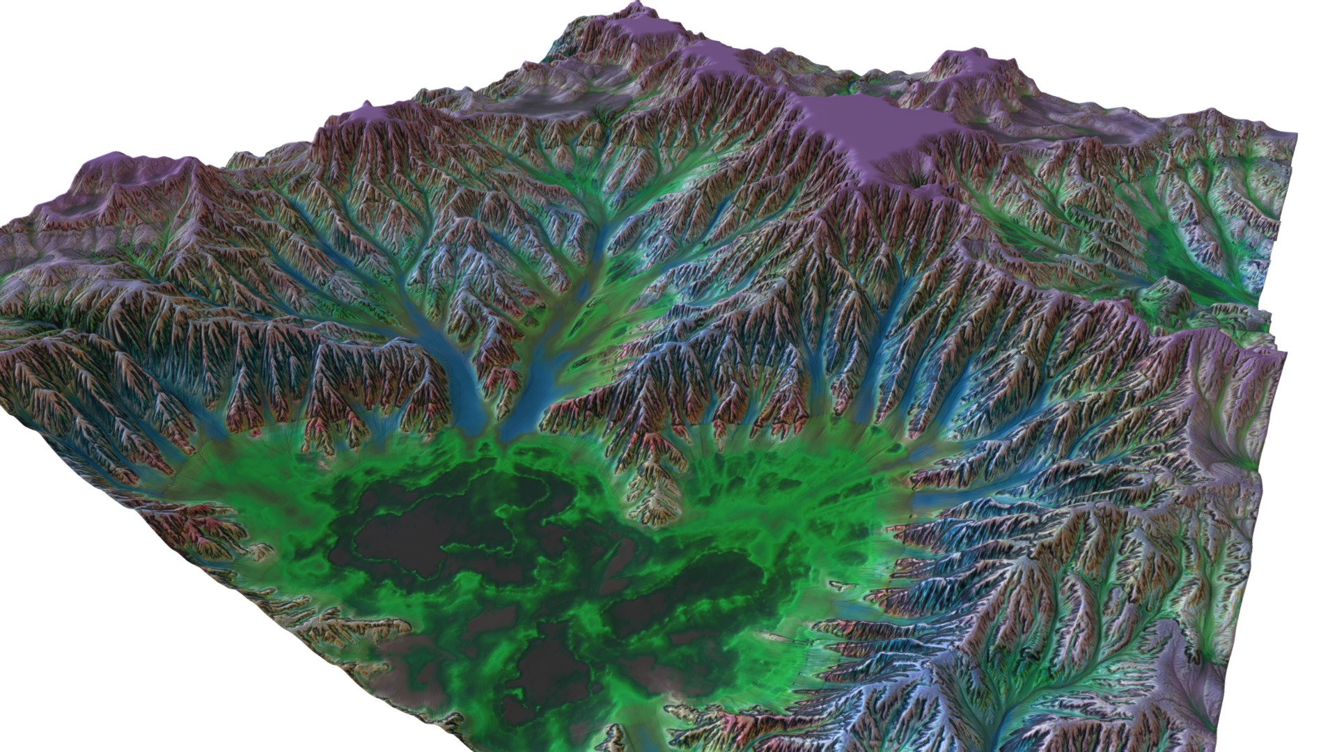 Acid Terrain - Nuclear Landscape - Buy Royalty Free 3D model by Lucid ...