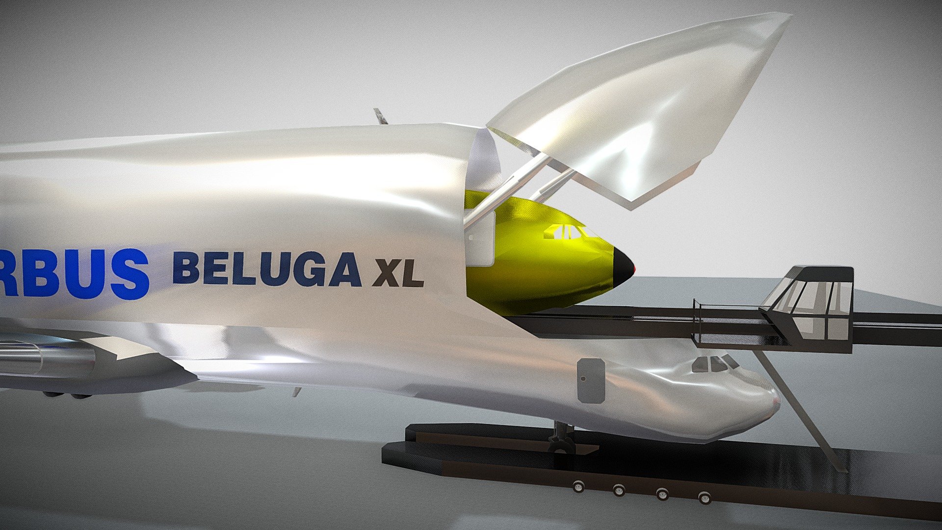 Airbus Beluga Xl Work - Download Free 3D model by davidmarton1987 [a8c58bf] - Sketchfab