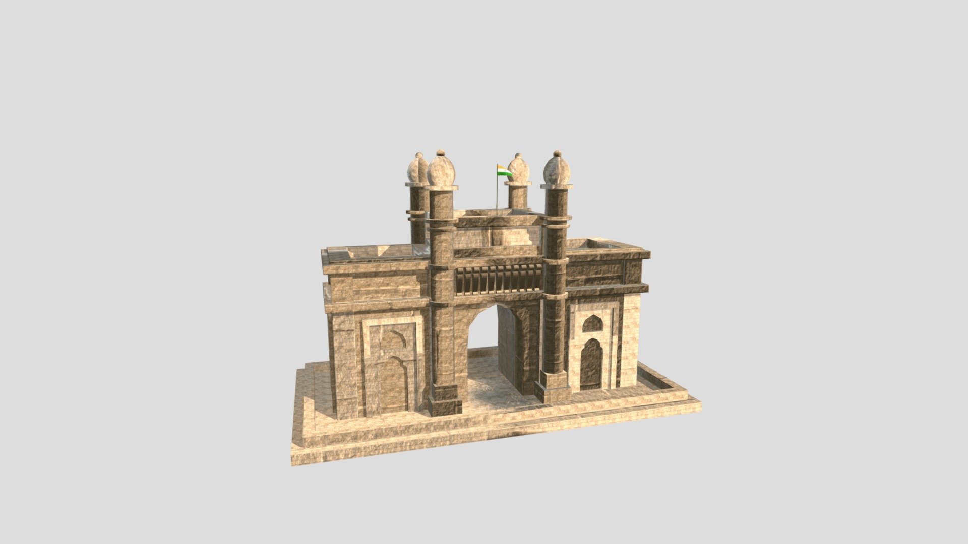 GATEWAY OF INDIA (Mumbai) - 3D model by akashgawde30 [a8c6d6a] - Sketchfab