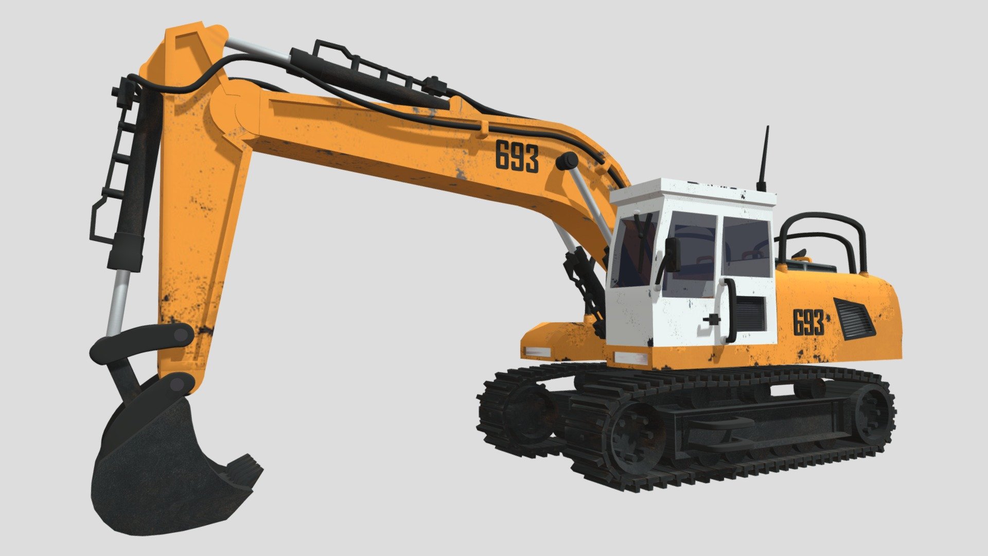 Excavator 06 - Download Free 3D model by gogiart (@agt14032013) [a8c87cf] - Sketchfab