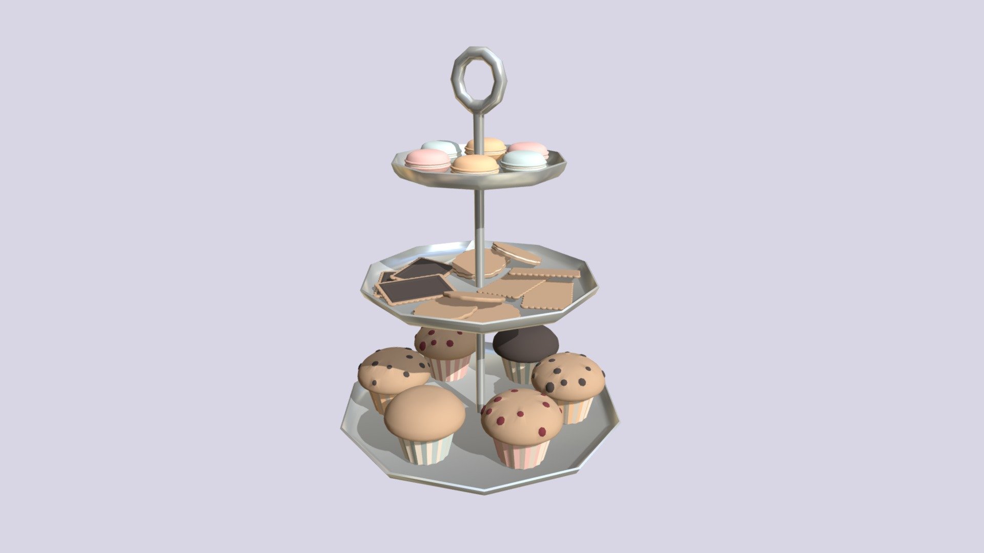 Cake stand - Buy Royalty Free 3D model by ApprenticeRaccoon [a8c8eb2 ...