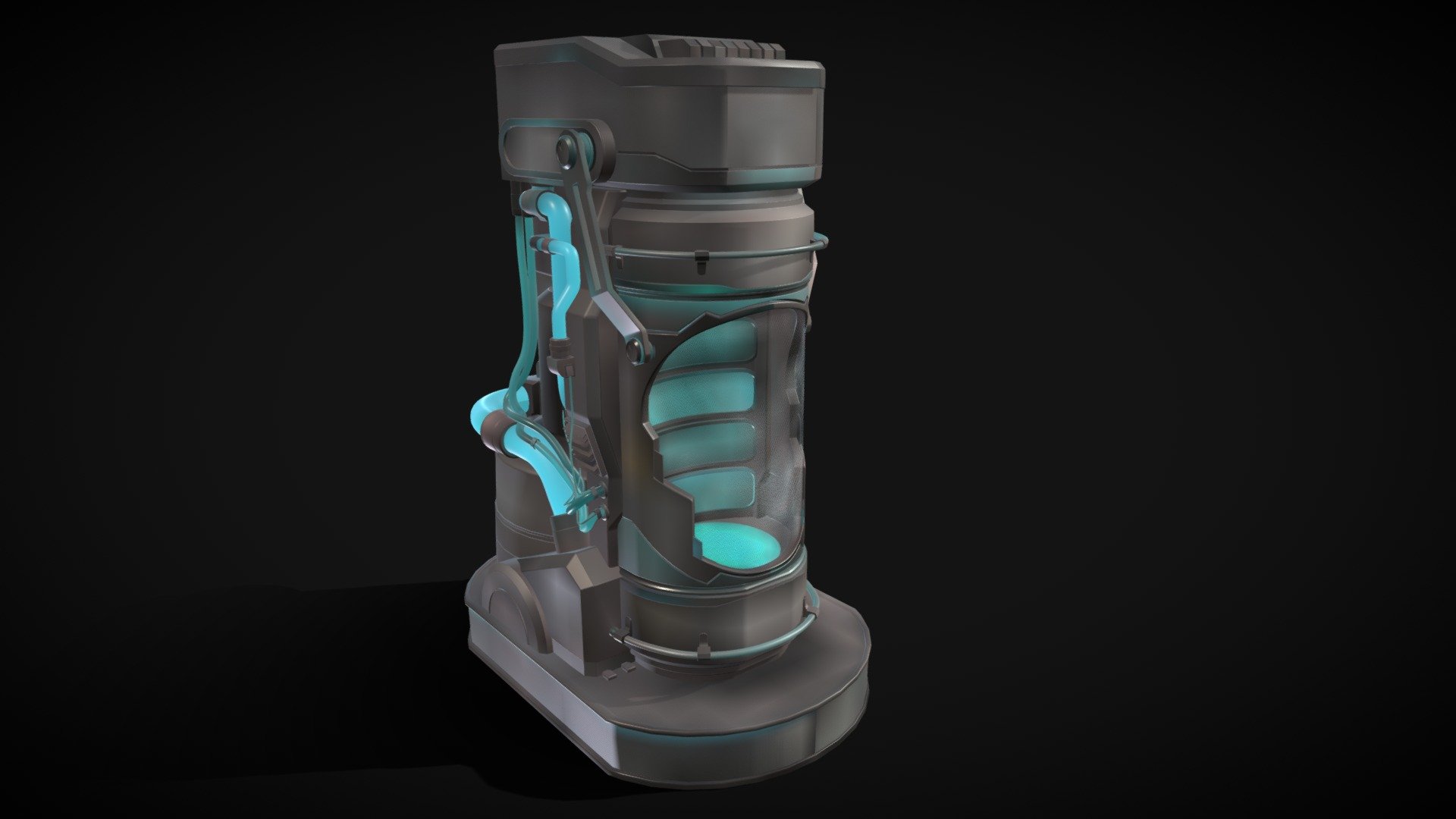 Cryopod Stasis Tube - Buy Royalty Free 3D model by Clockwork Creations (@clockworkcreations ...
