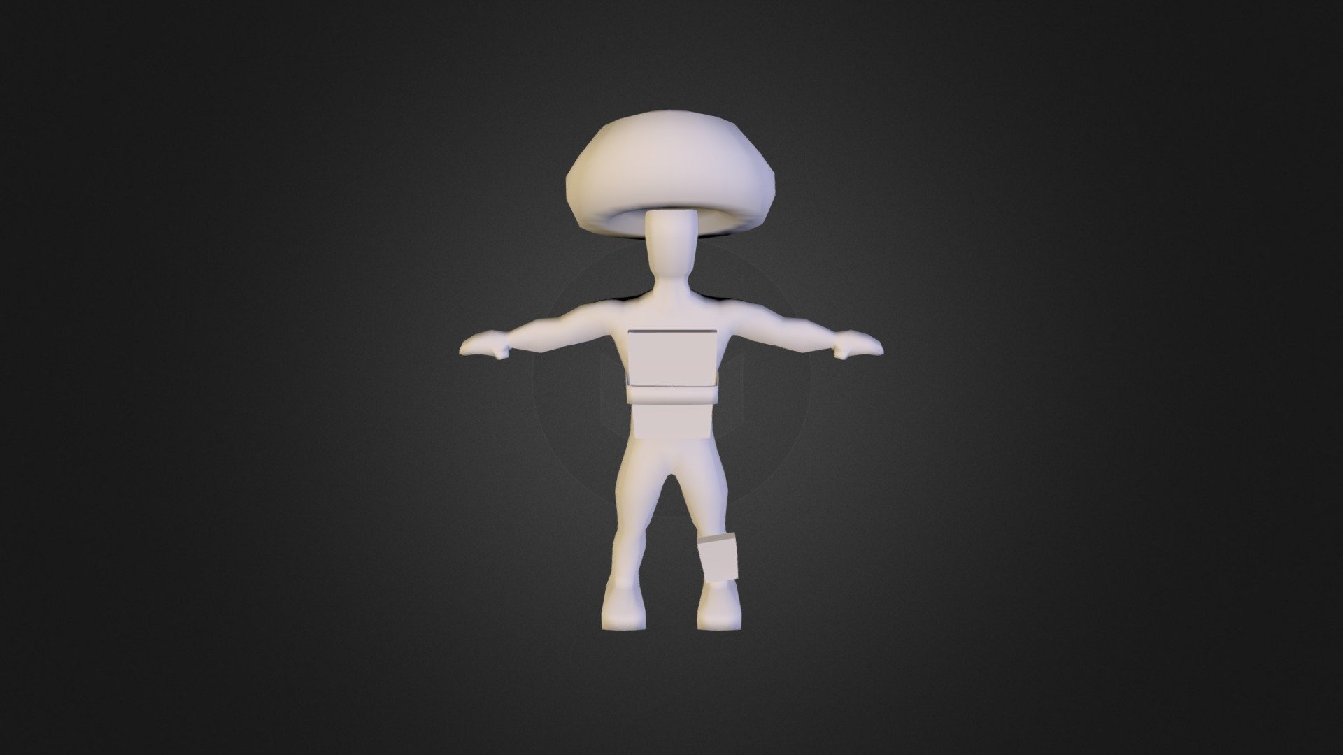 Mushroom Man - 3D model by wouterhofmeeste [a8c916a] - Sketchfab