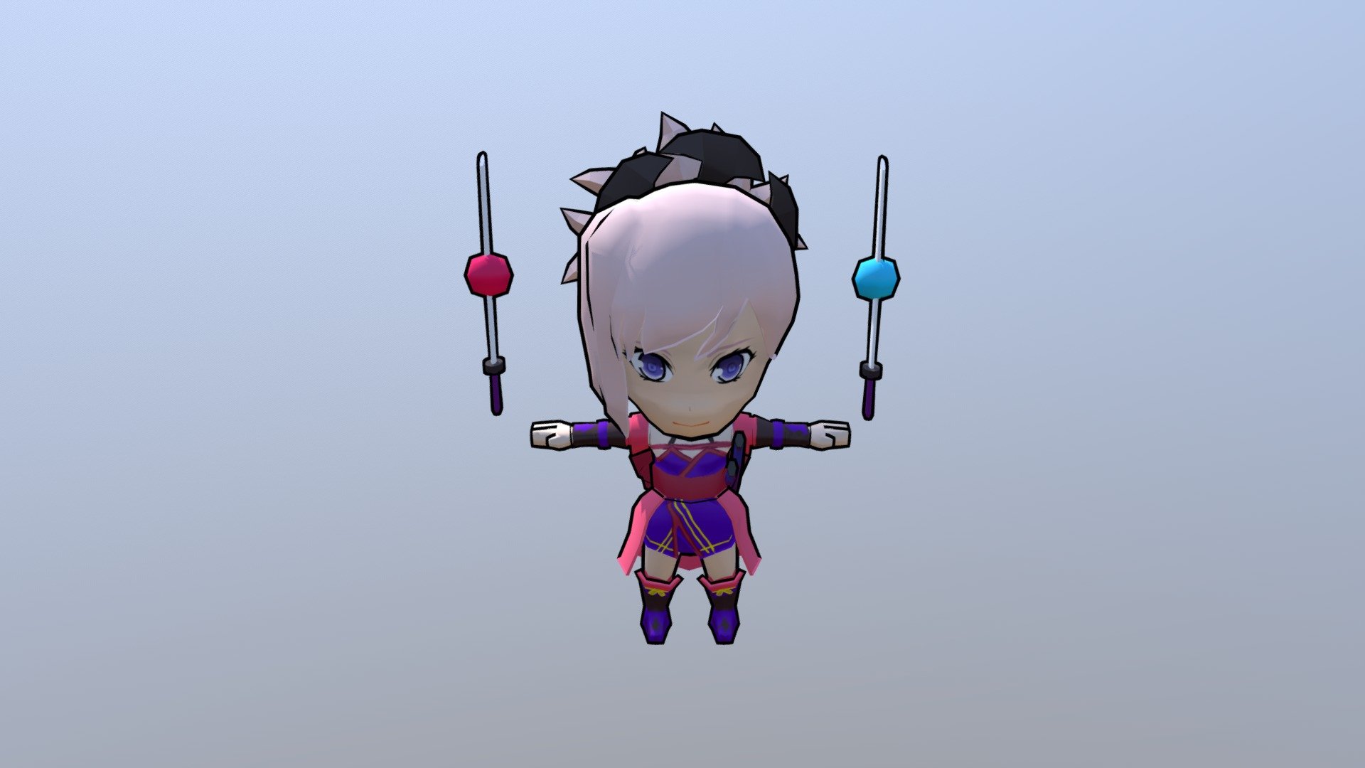 Nendroid Musashi T Pose - 3D model by AuroraWhite [a8ca3cf] - Sketchfab