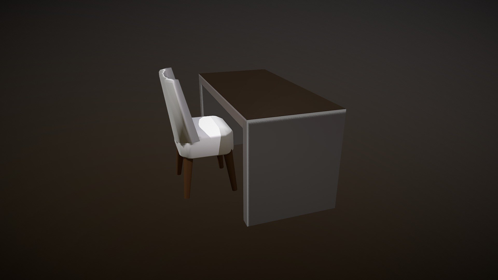 Desk& Chair - 3D model by GerardoGilangL [a8ca7b2] - Sketchfab