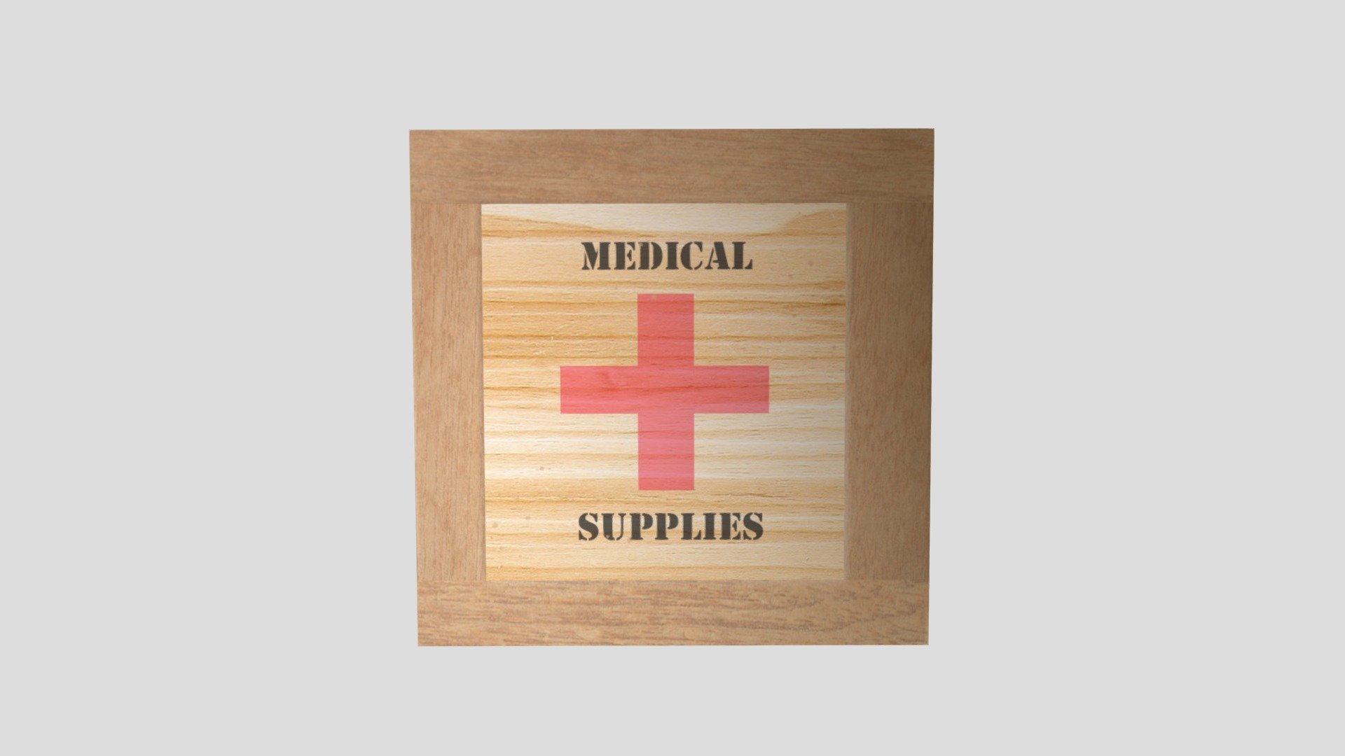 Medical Supplies Crate - 3D model by Katie (@SILLC) [a8cad98] - Sketchfab