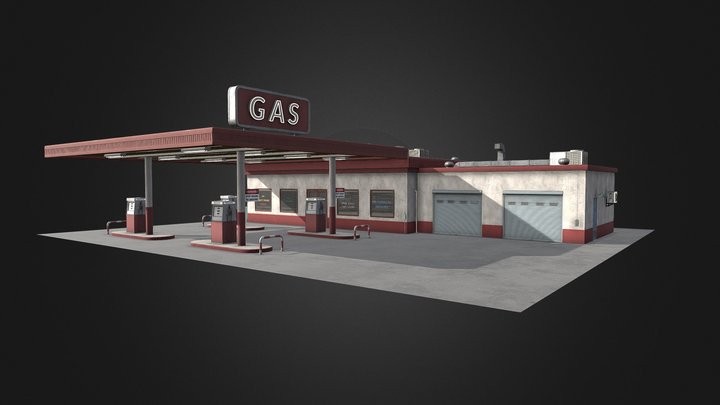Gas-station 3D models - Sketchfab