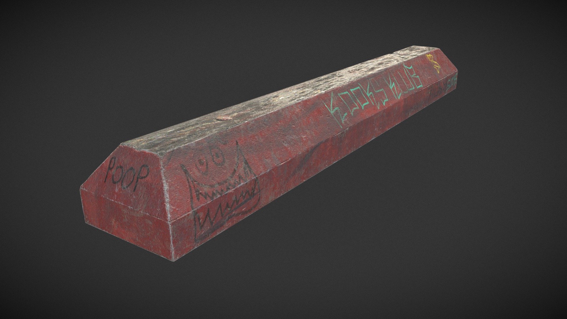 Parking Block Curb Skate Obstacle - 3D model by Frankie Grimes ...