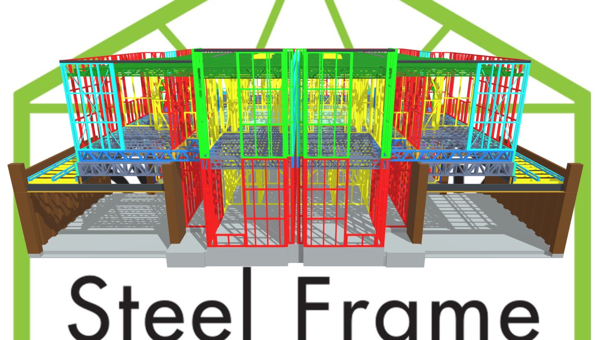SF3508-A Duplex Development - 3D model by Dynamic Steel Frame ...