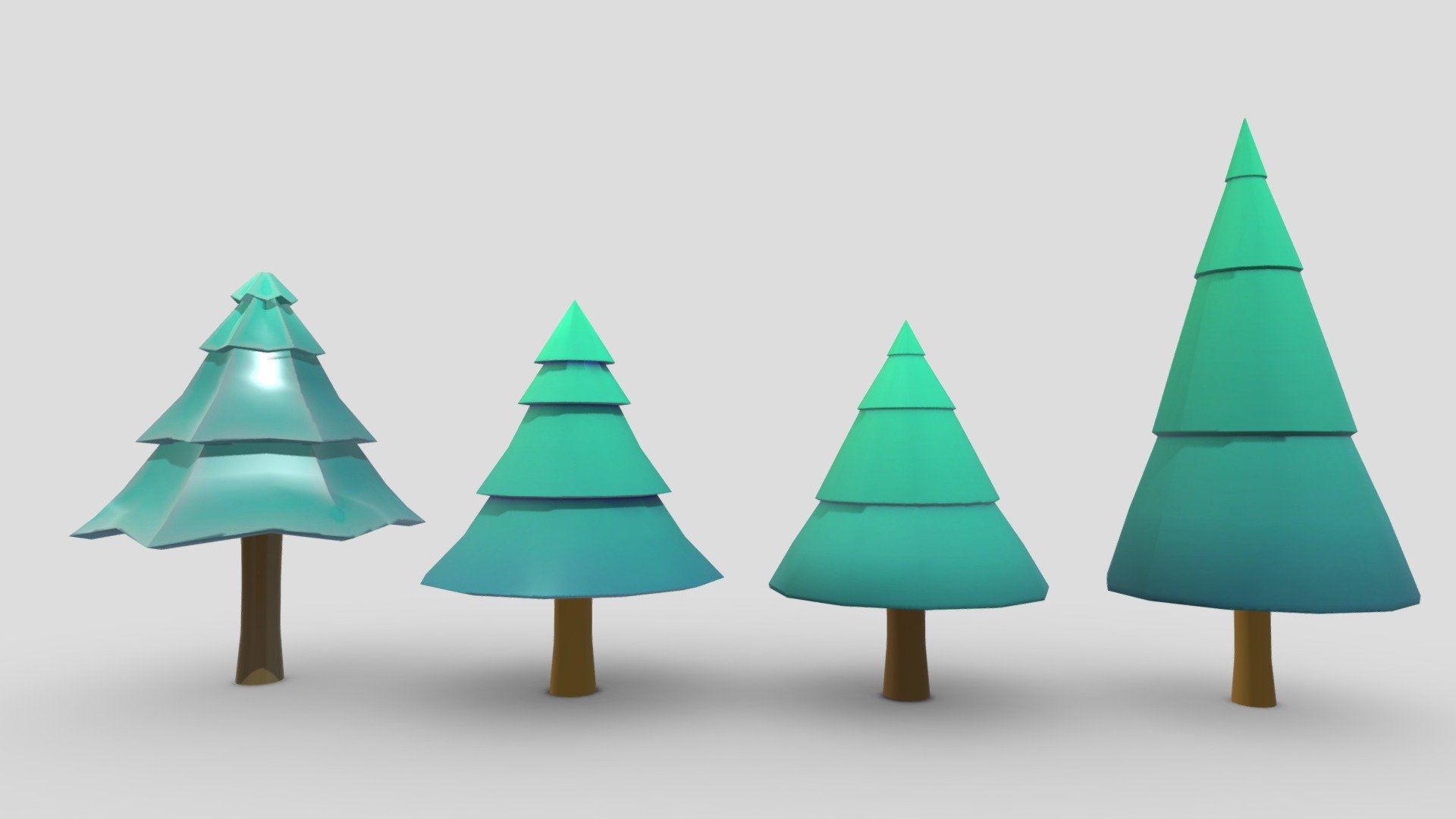 Stylize Tree- Pack- 01 - Buy Royalty Free 3D model by ASMA3D [a8cf566 ...
