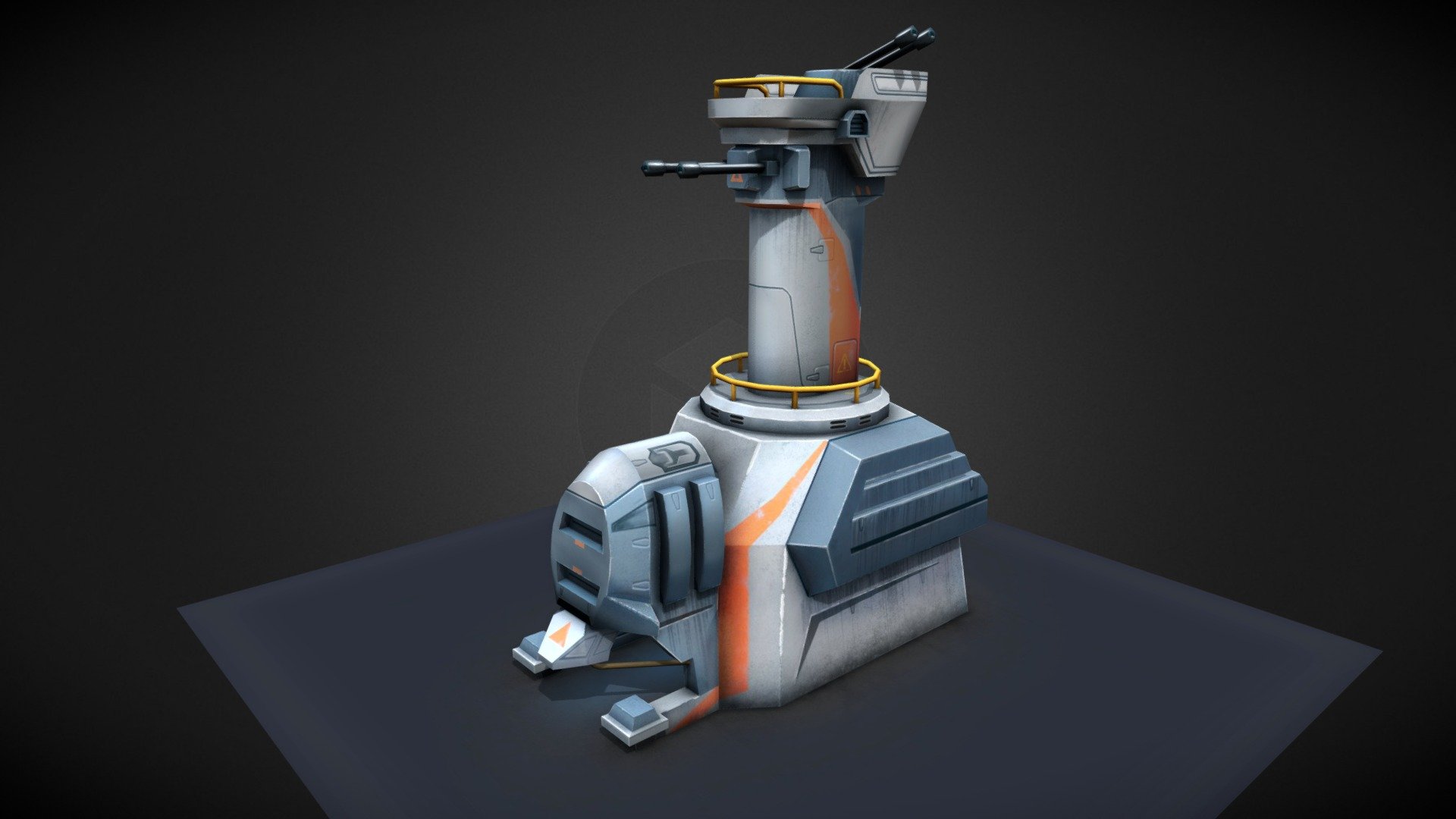 Turret - 3D model by vokinsark [a8cfa33] - Sketchfab