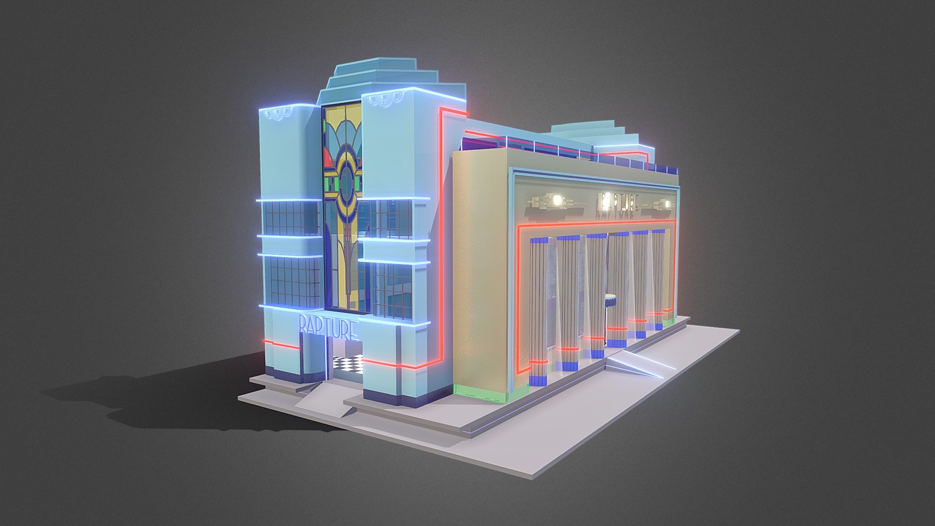 Rapture Gallery | DCL - 3D model by Low Poly Models ...