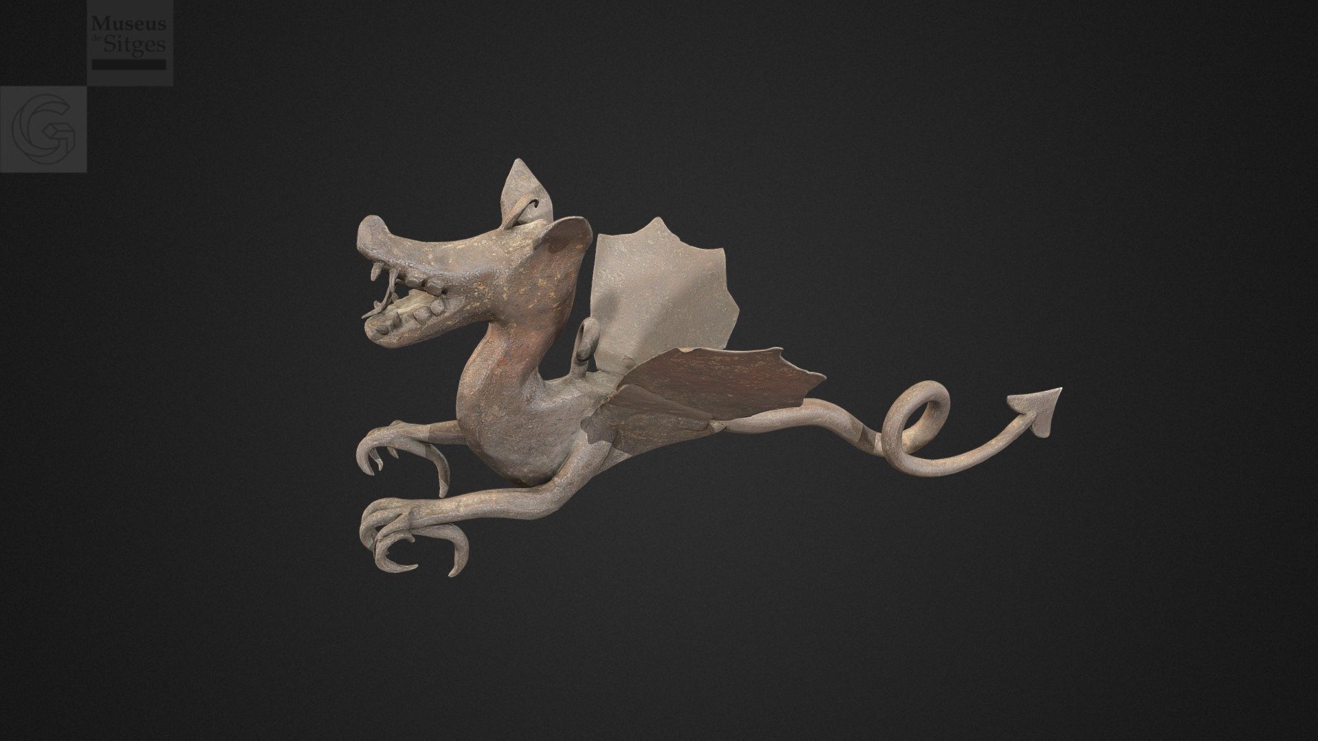 Coronament de grua en forma de drac - Download Free 3D model by ...