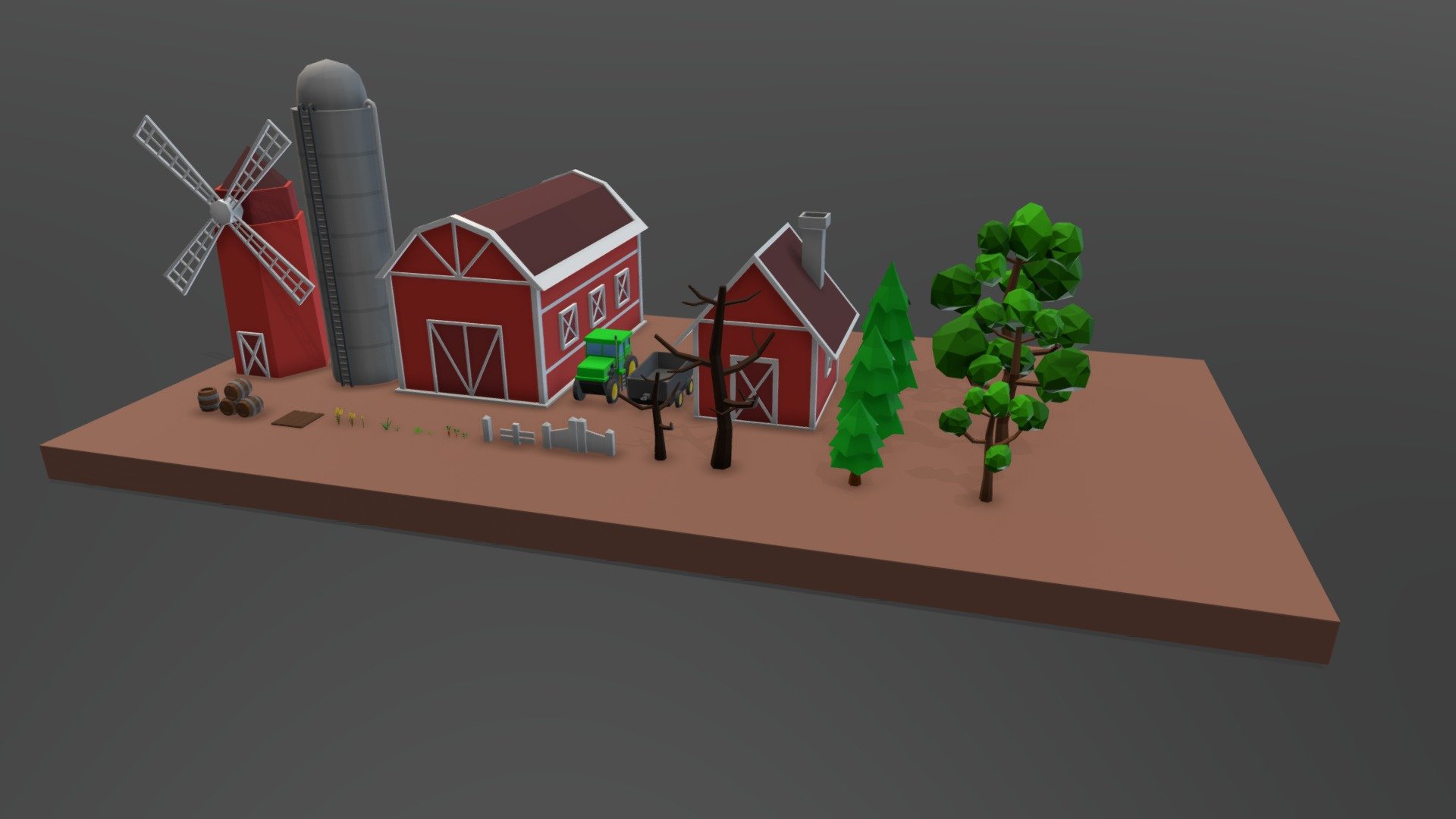 Lowpoly Farm pack - Buy Royalty Free 3D model by CasualSell [a8d728a ...