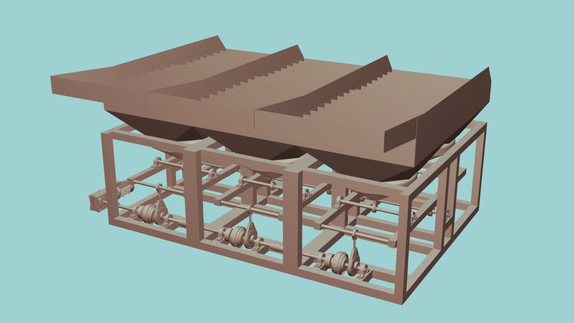 Industrial Jig Concentrator for Gold Ore Washing - 3D model by H0r34 ...