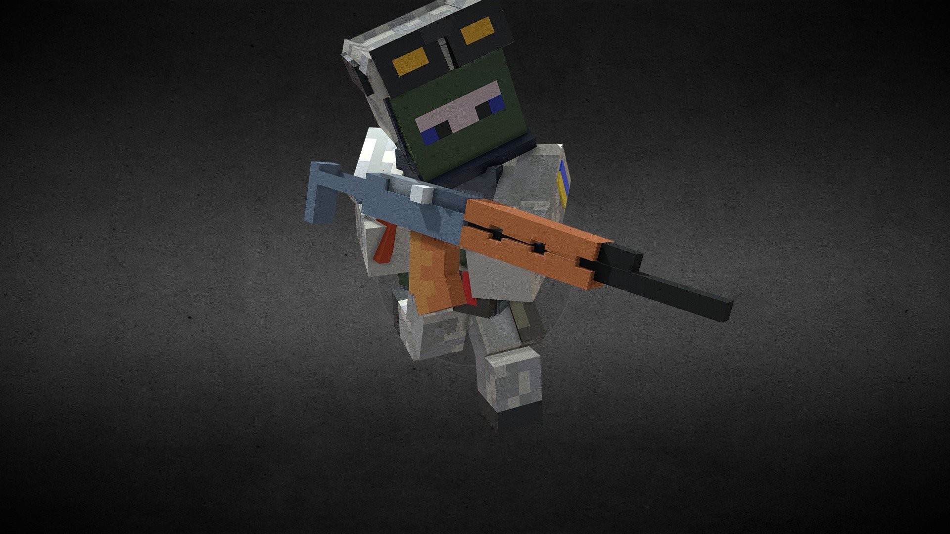 Ukraine Soldier low poly (Blockbench) - 3D model by OGavz [a8da0f2 ...