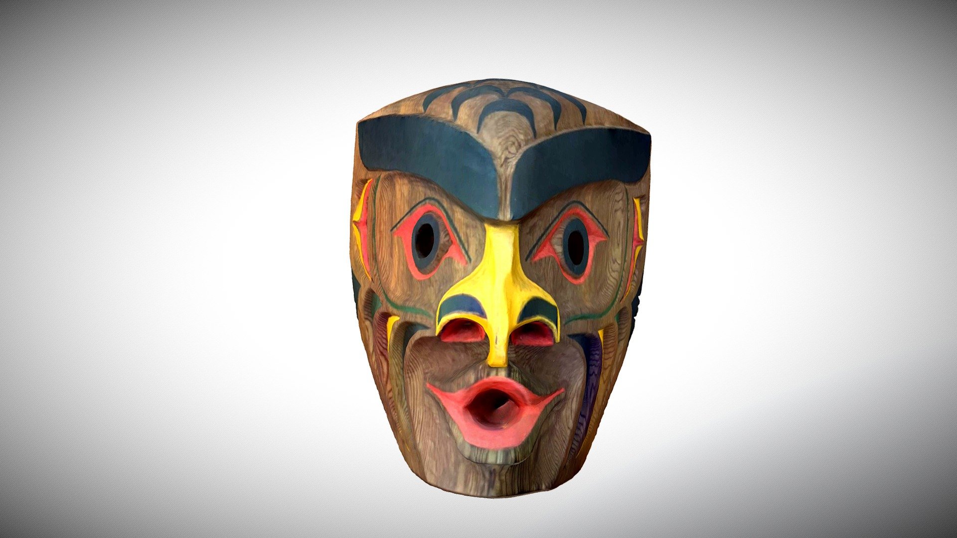 Haida Mask - authentic. Kiri Engine App - 3D model by GolfnSki [a8da555 ...