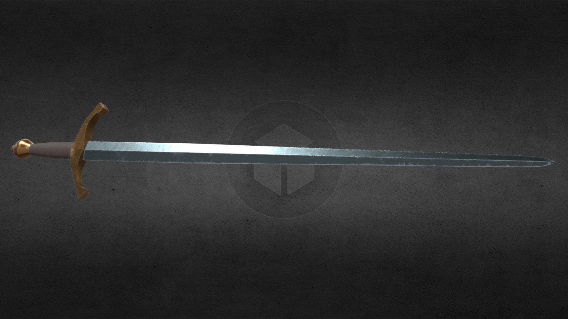 Straight Sword - Download Free 3D model by SupremeMeme (@TheSupremeMeme ...
