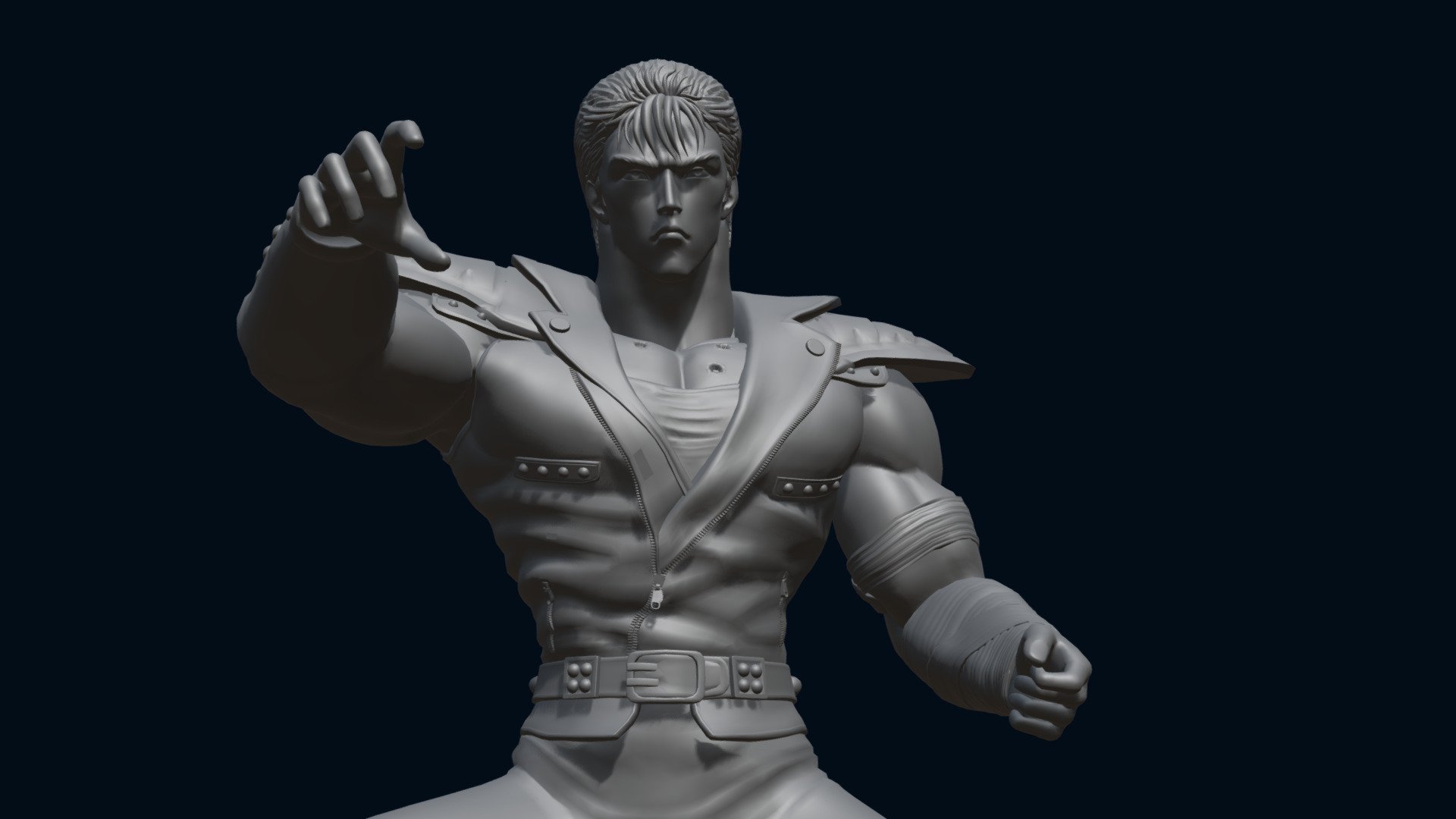 Kenshiro - 3D model by Francesco Formica (@FrancescoFormica) [a8dabe3 ...