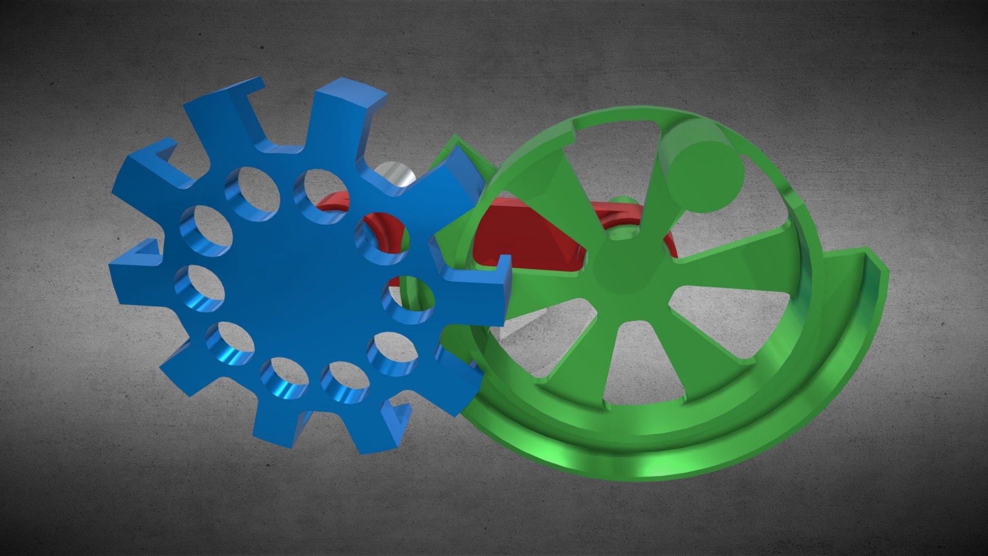 Intermittent Drive With Cylindrical Lock - Download Free 3D model by ...