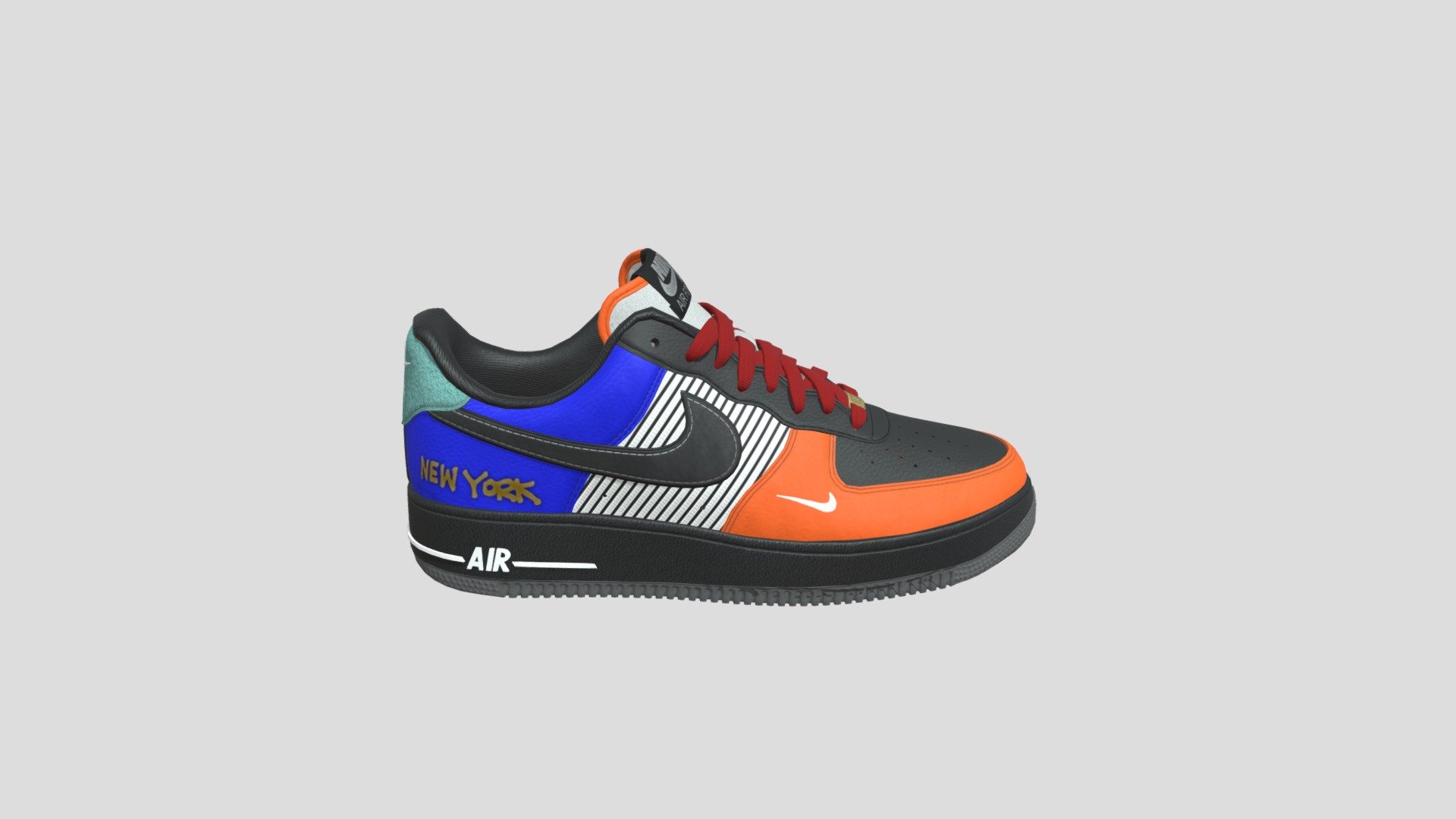 dot swoosh our force one 1 AF1 nike air Wtnyc - 3D model by awax38000 ...