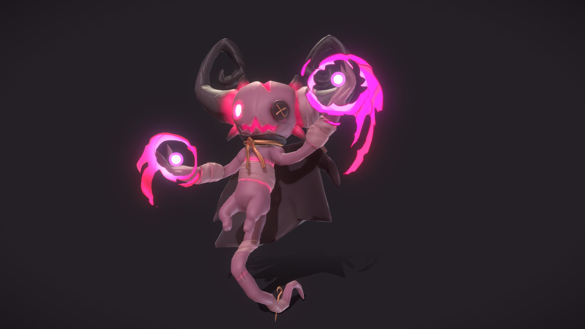 Xom the Imp Doll Witch Familiar - Alexis Pflaum - 3D model by Estéban ...