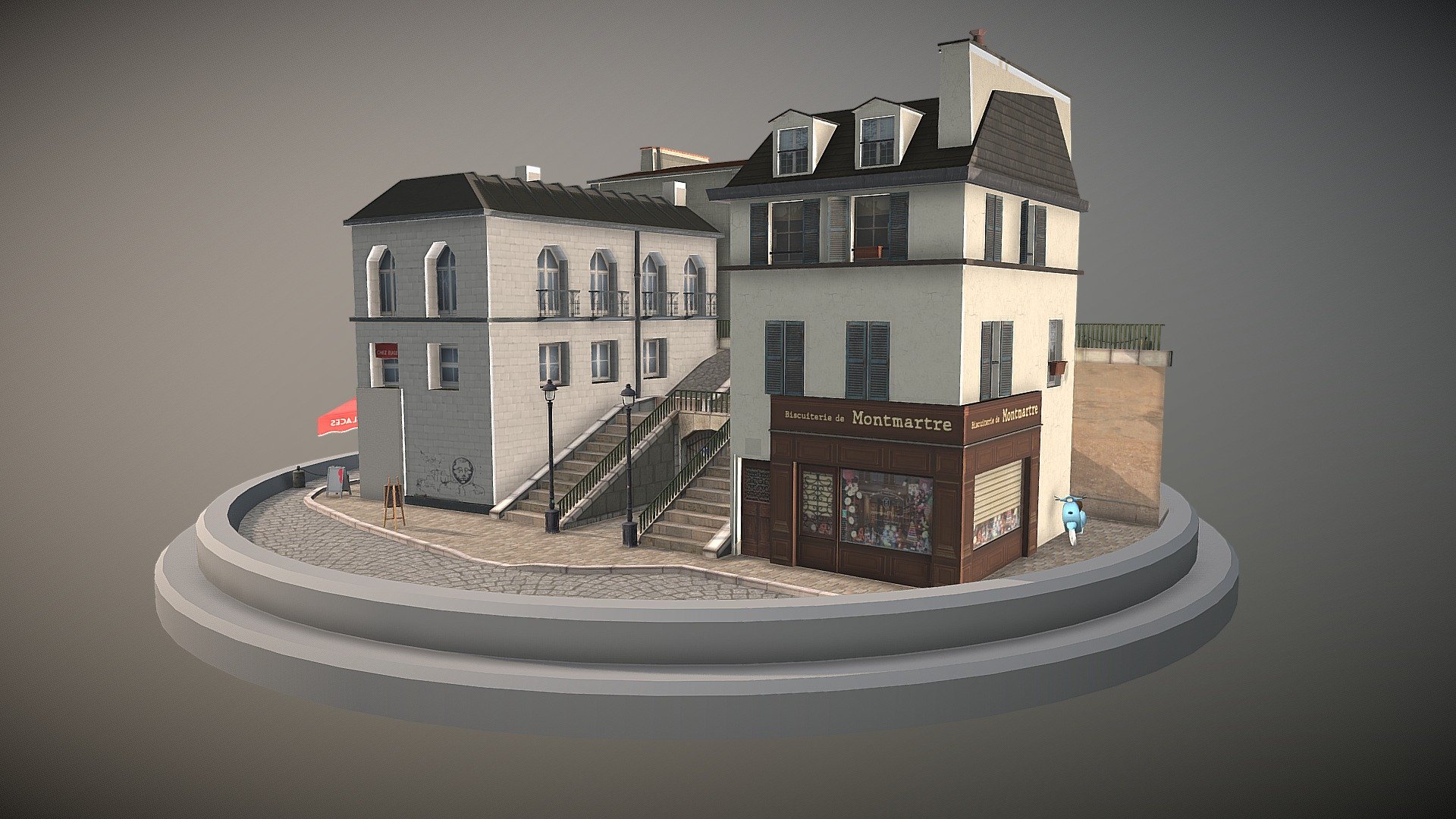 CITYSCENE Paris - 3D model by Evie Verstappen (@EvieVerstappen ...