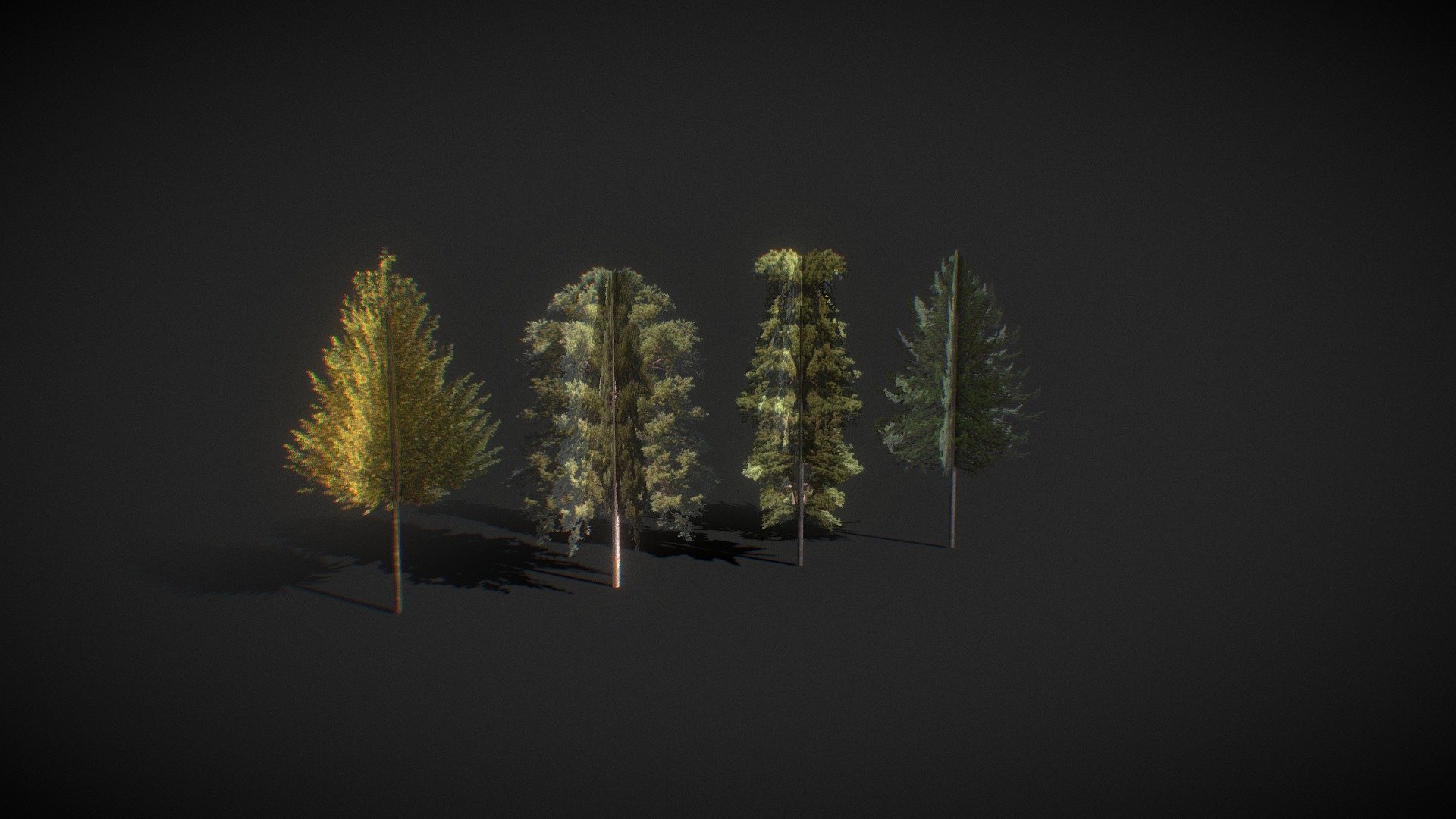 Background trees pack - Download Free 3D model by AMINE (@amineloop ...