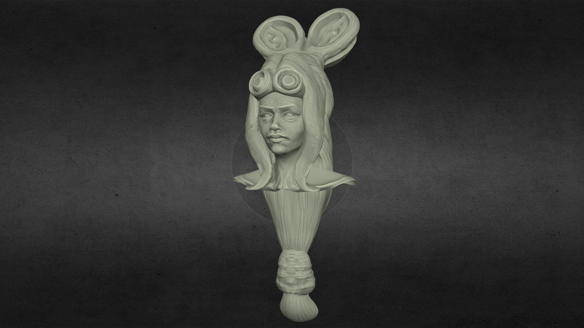 Female bust sketch - 3D model by durdyev_m_g [a8de0a9] - Sketchfab