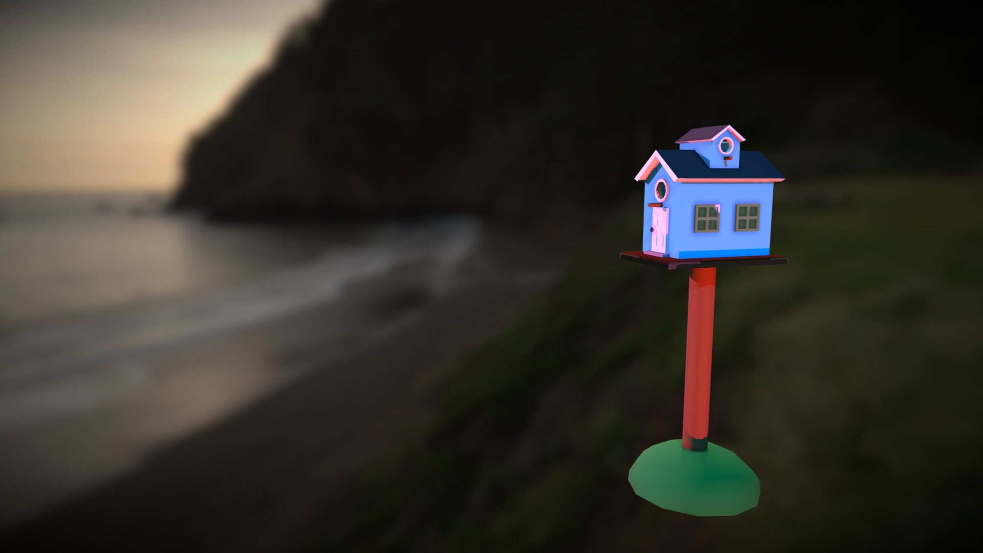 Birdhouse - 3D model by retzket [a8e028d] - Sketchfab