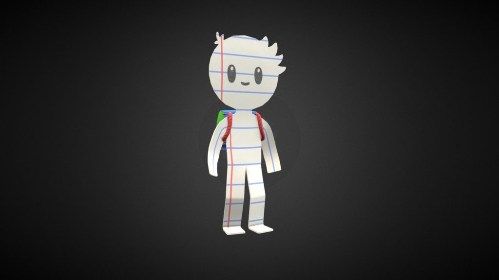 Snip the (literal) Paper Boy - 3D model by Deion Griffiths ...